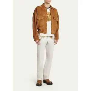 Versace Suede Blouson Jacket