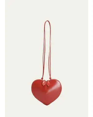 Alaïa Le Coeur Crossbody Bag In Lux Leather - Laque