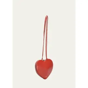 Alaïa Le Coeur Crossbody Bag In Lux Leather - Laque