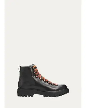 Prada St Moritz Leather Lug-sole Hiking Boots