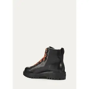 Prada St Moritz Leather Lug-sole Hiking Boots