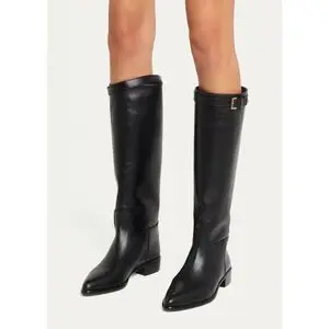 Prada 30mm Stivali Leather Riding Boots