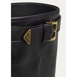 Prada 30mm Stivali Leather Riding Boots