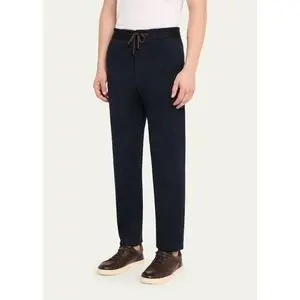 MAURIZIO BALDASSARI Jersey Straight-leg Drawstring Pants