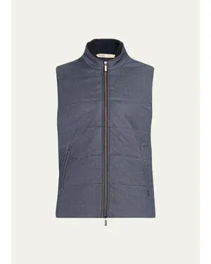 MAURIZIO BALDASSARI Arena Vest With Knit Inserts