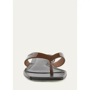 Vince San Juan Jelly Flat Thong Sandals - Saddle