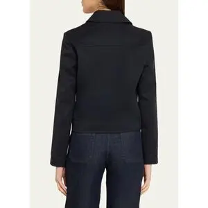 NILI LOTAN Susannah Virgin Wool Cropped Jacket