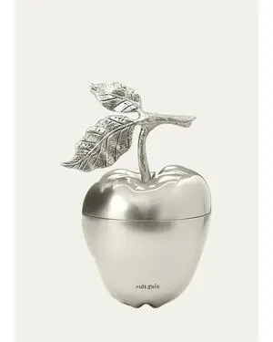 Cult Gaia Mela Sculptural Apple Clutch Bag - Silver