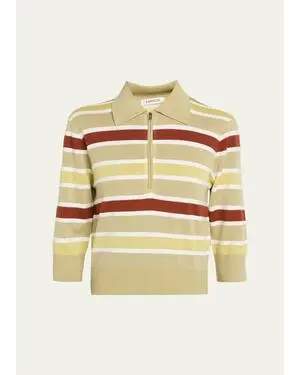 ZANKOV David Striped Merino Wool Pullover - Sprout Multi