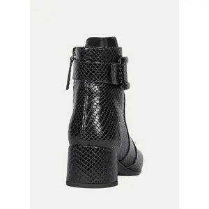 ROGER VIVIER Tres Vivier 45mm Snakeskin-embossed Leather Ankle Boots