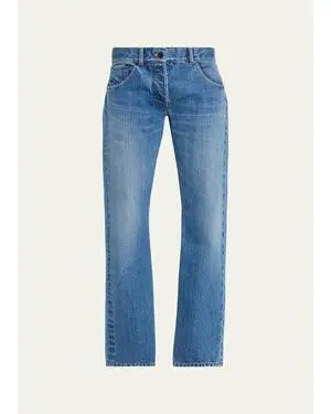THE ROW Fima Low-rise Straight-leg Ankle Jeans