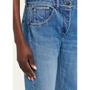 THE ROW Fima Low-rise Straight-leg Ankle Jeans