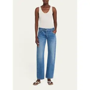THE ROW Fima Low-rise Straight-leg Ankle Jeans