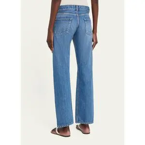 THE ROW Fima Low-rise Straight-leg Ankle Jeans