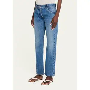 THE ROW Fima Low-rise Straight-leg Ankle Jeans