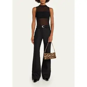 MANSUR GAVRIEL Gaia Calf Hair Baguette Shoulder Bag