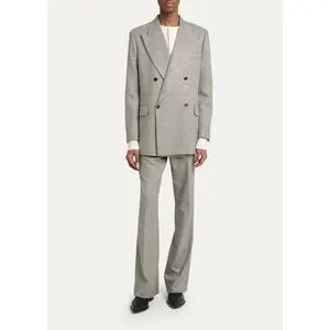 Amiri Houndstooth Double-breasted Peak Lapel Blazer