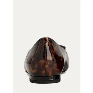 ROGER VIVIER Gommettine Turtle Printed Leather Ballerina Flats