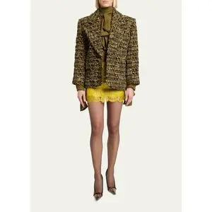 Saint Laurent Lavalliere Silk Long-sleeve Blouse