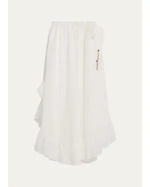Zimmermann Daylight Ruffle Maxi Skirt - Ivory