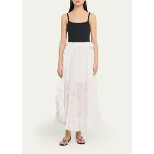 Zimmermann Daylight Ruffle Maxi Skirt