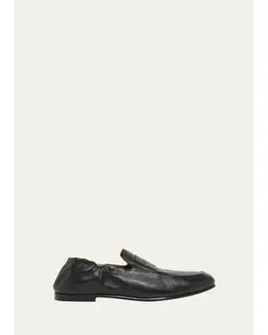 Givenchy Leather Elasticized Loafers