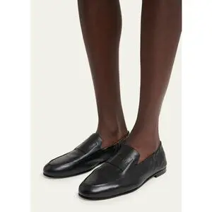Givenchy Leather Elasticized Loafers