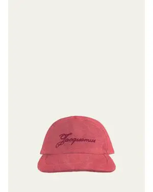 Jacquemus La Casquette Logo Baseball Cap - Red