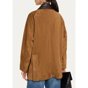 NILI LOTAN Kedem Suede Parka Jacket