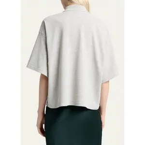 Saint Laurent Short-sleeve Oversized Polo Shirt