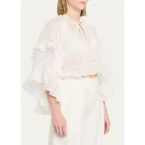 Zimmermann Daylight Ruffle Blouse