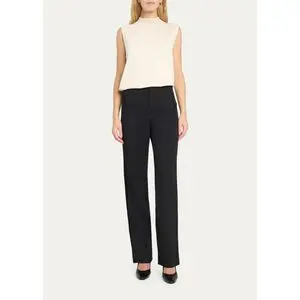 DIOTIMA Trine Handstitched Side Cutout Straight-leg Trousers