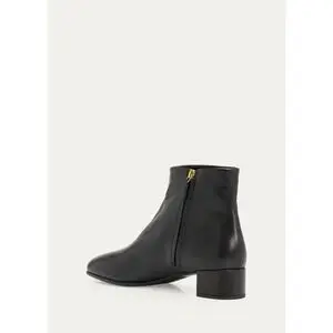 Prada 35mm Triangle Logo Leather Ankle Boots