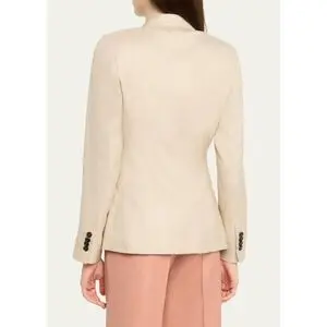 Kiton Shimmering Wool-blend Single-breasted Jacket