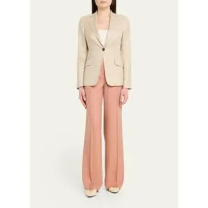 Kiton Shimmering Wool-blend Single-breasted Jacket