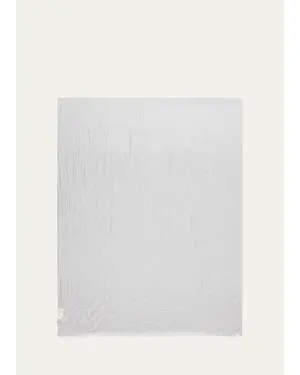 Brunello Cucinelli Sparkling Cashmere And Silk Scarf - Grey