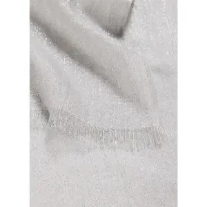 Brunello Cucinelli Sparkling Cashmere And Silk Scarf - Grey