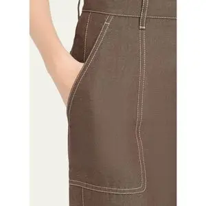 Lafayette 148 New York Highline Cuffed Linen-cotton Ankle Pants