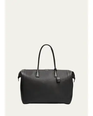 Saint Laurent North/south Doctor Bag In Grainy Leather