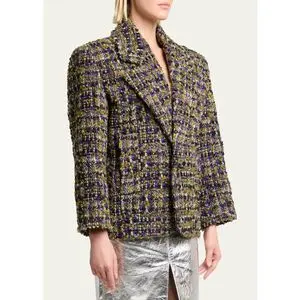 Saint Laurent Tweed Single-breasted Jacket