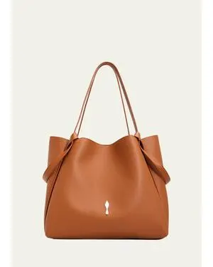 CHRISTIAN LOUBOUTIN Bettina Large Leather Tote Bag - Cuoio