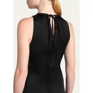 Alexander McQueen Sleeveless Flowy Handkerchief Midi Dress