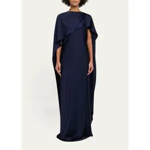 Simkhai Izel Satin Cape Dress