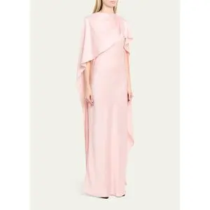 Simkhai Izel Satin Cape Dress