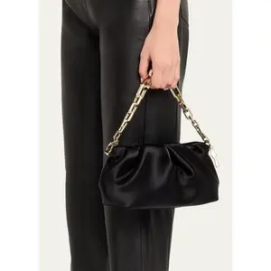 CHRISTIAN LOUBOUTIN Eva Small Leather Shoulder Bag - Black