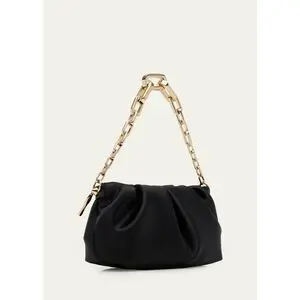 CHRISTIAN LOUBOUTIN Eva Small Leather Shoulder Bag - Black
