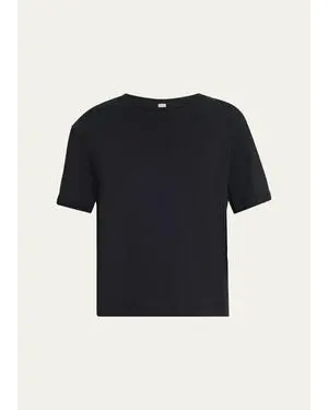 TOTEME Classic Cotton T-shirt - Black