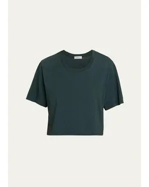 A.L.C. Kali Cropped Cotton Tee - Botanic