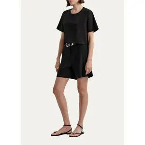 A.L.C. Kali Cropped Cotton Tee