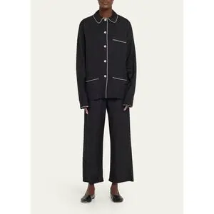 TOTEME Piped Silk Pj Pants